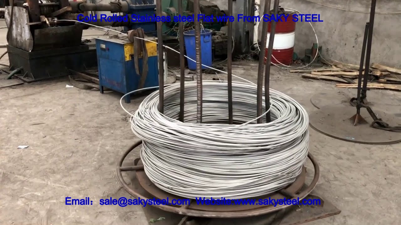 304 316 Cold Rolled Stainless steel flat wire - YouTube