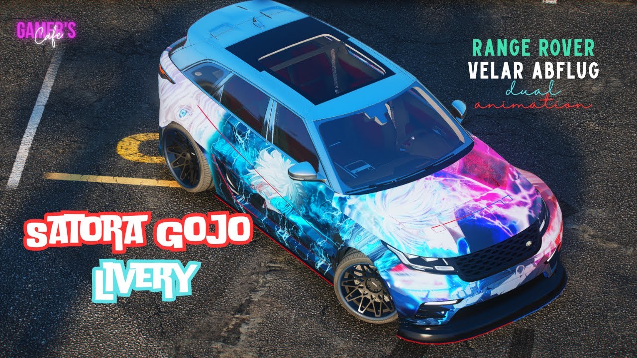 RANGE ROVER VELAR ABFLUG DUAL ANIMATION LIGHTS SATORA GOJO LIVERY ...