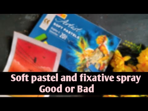 My 1st experience of using soft pastel/How to use soft pastel/Unboxing ...