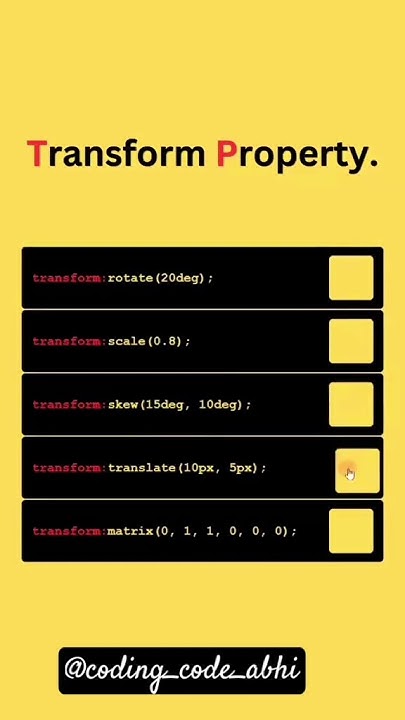 Css Transform Property🚀🚀🚀🚀 Css Htmlcss Html5css3 Csstips Animation Programmer Csstrick