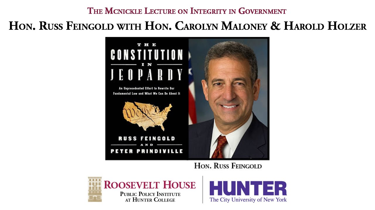 Senator Russ Feingold — The Constitution in Jeopardy - YouTube