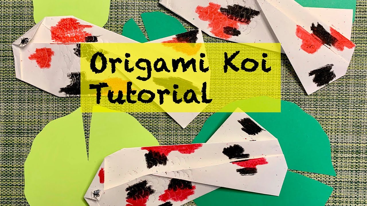 Simple Origami Koi Fish tutorial - YouTube