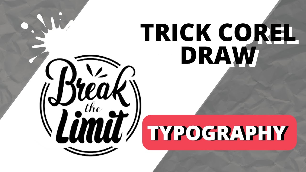 Tutorial Membuat TYPOGRAPHY di CorelDraw - YouTube