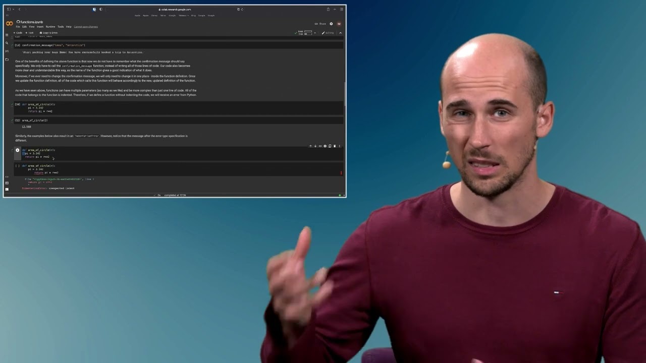 Functions Indentation Errors Python Youtube 9986