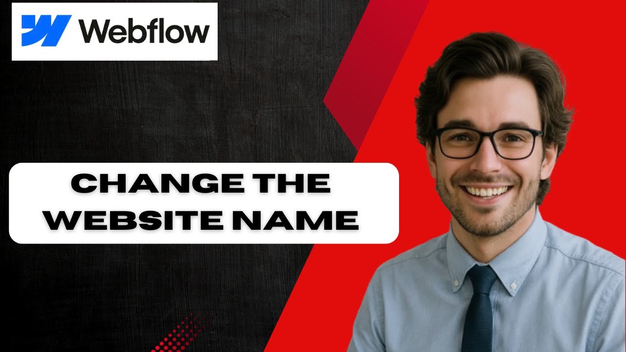 How to change the website name in Webflow (full guide) - YouTube