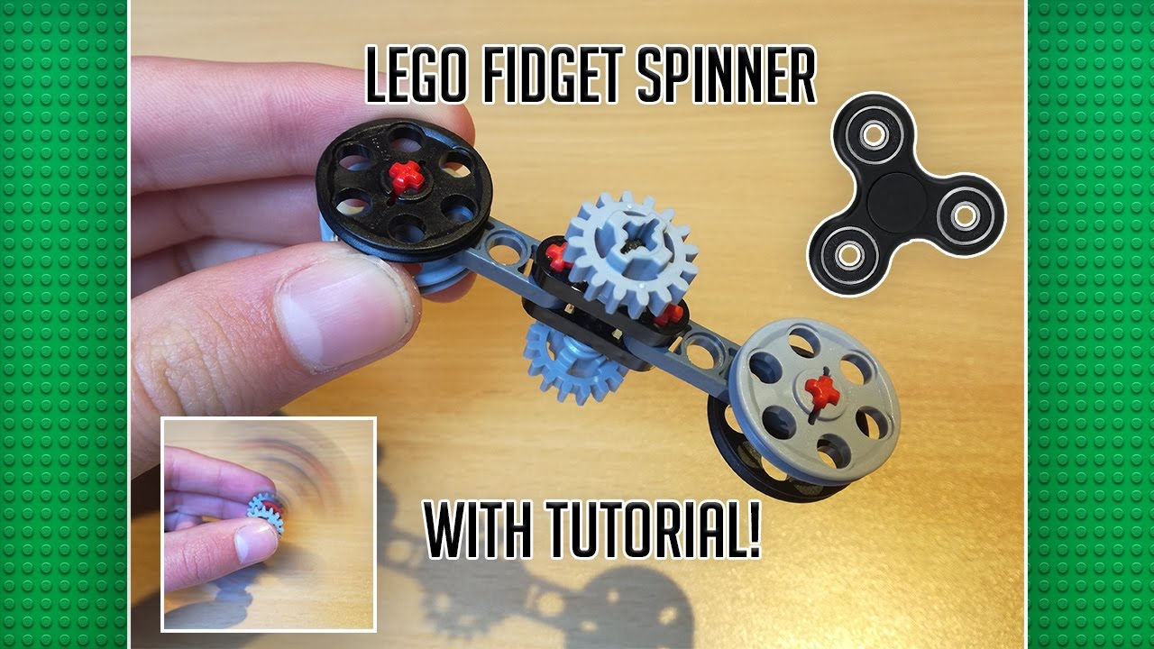 LEGO FIDGET SPINNER - TUTORIAL - EASY - YouTube
