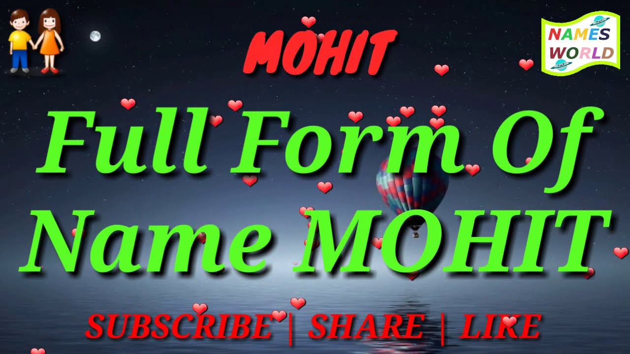 Full Form, Meaning and Lucky Number of Name MOHIT - YouTube