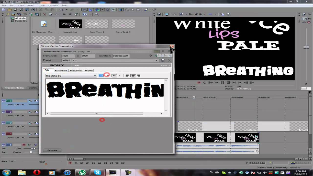 Typography - SIMPLE - Tutorial - SONY Vegas Pro 10.0 - YouTube