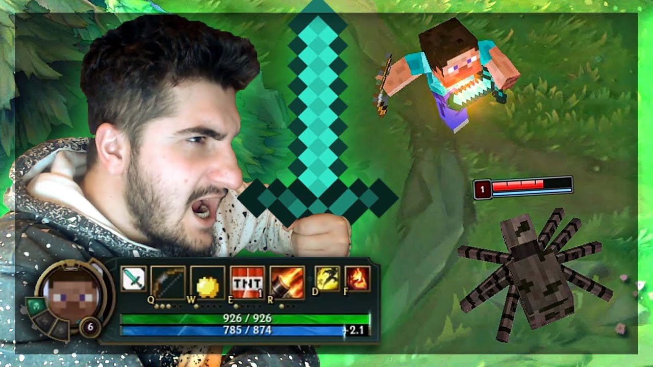 MINECRAFT IN LEAGUE OF LEGENDS?! - YouTube