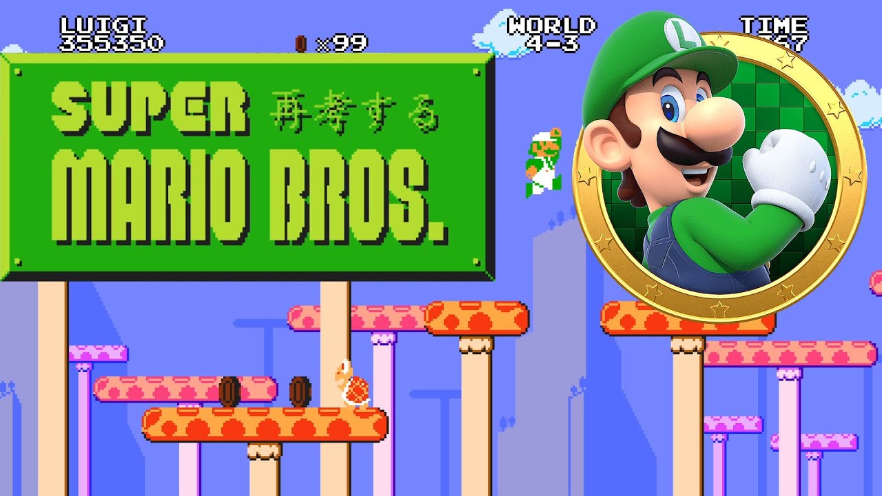 Super Mario Bros. Reimagined (Luigi Time) | Full Gameplay - YouTube