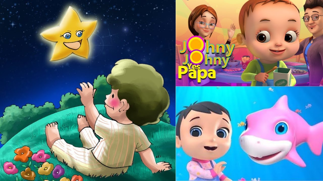 Baby Shark Twinkle Twinkle and Johnny Johnny Kids Songs - YouTube