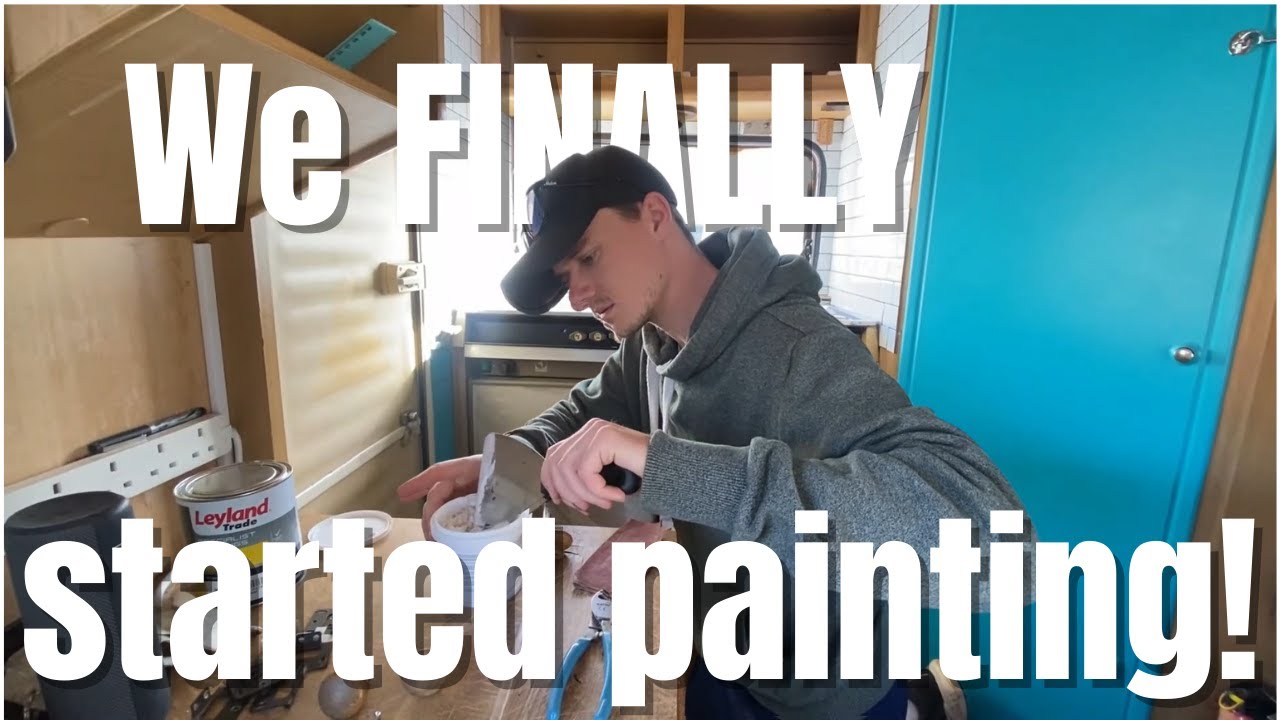 We FINALLY started painting | The Open Road Home - YouTube