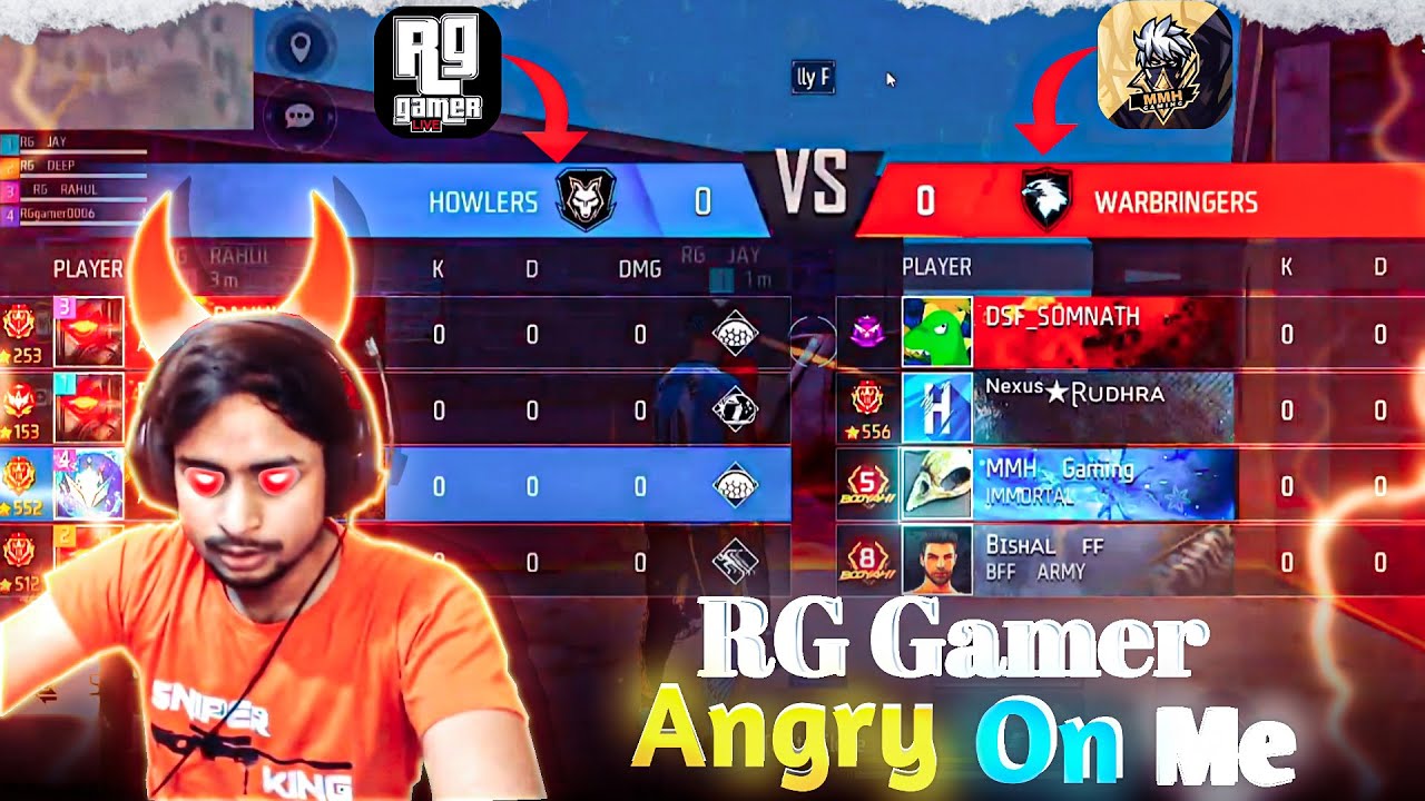 @RGGamerLive Angry On Me 🤬 Abusing His Teammates 🤣 After Loosing A ...