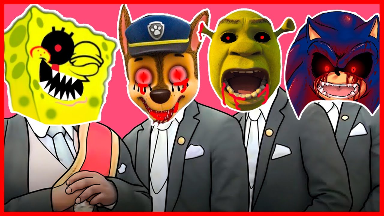 SpongeBob.EXE & Paw Patrol.EXE & Shrek.EXE & Sonic.EXE - Meme Coffin ...