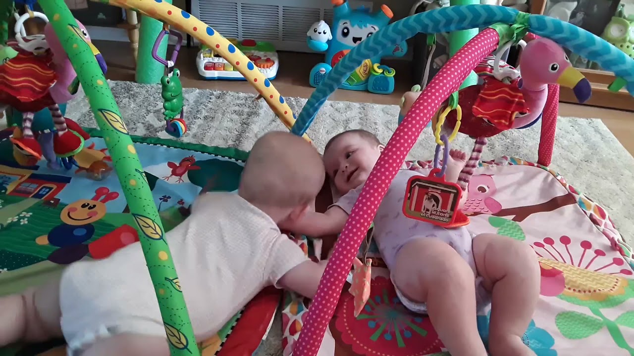Twin babies talking to each other. Twin talk - YouTube