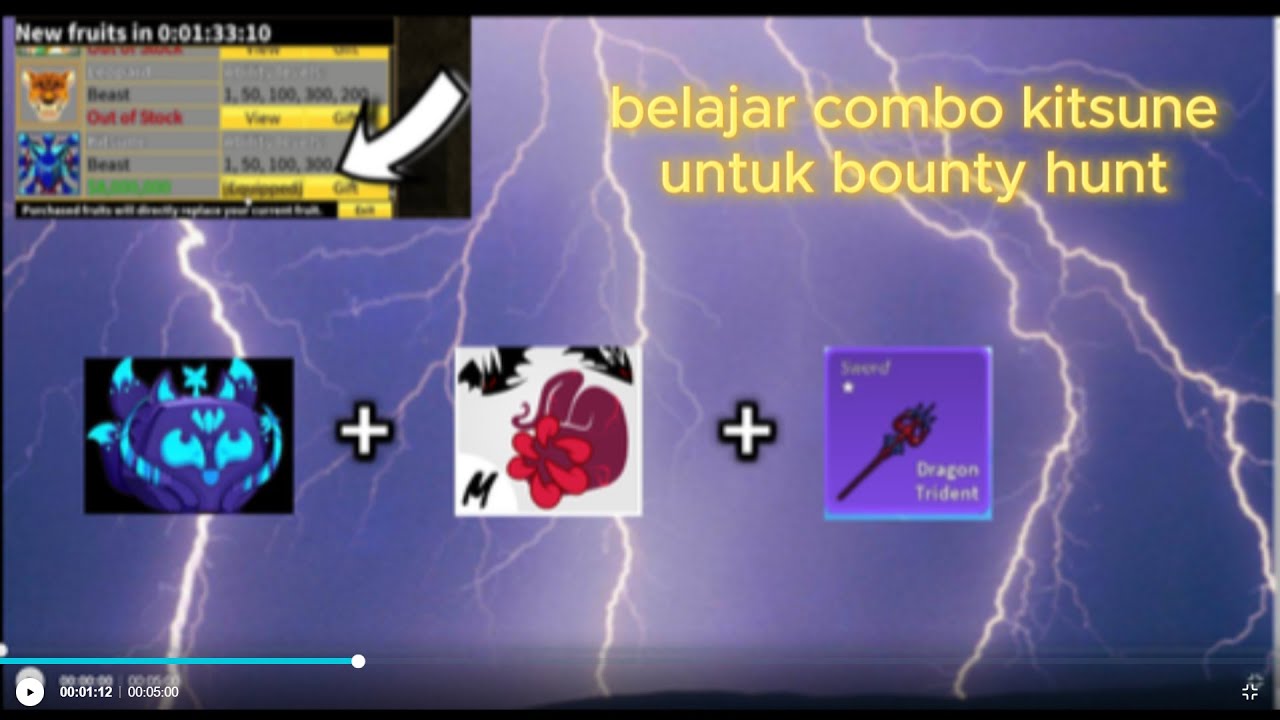 tutorial combo kitsune+sanguine art+dragon trident - YouTube