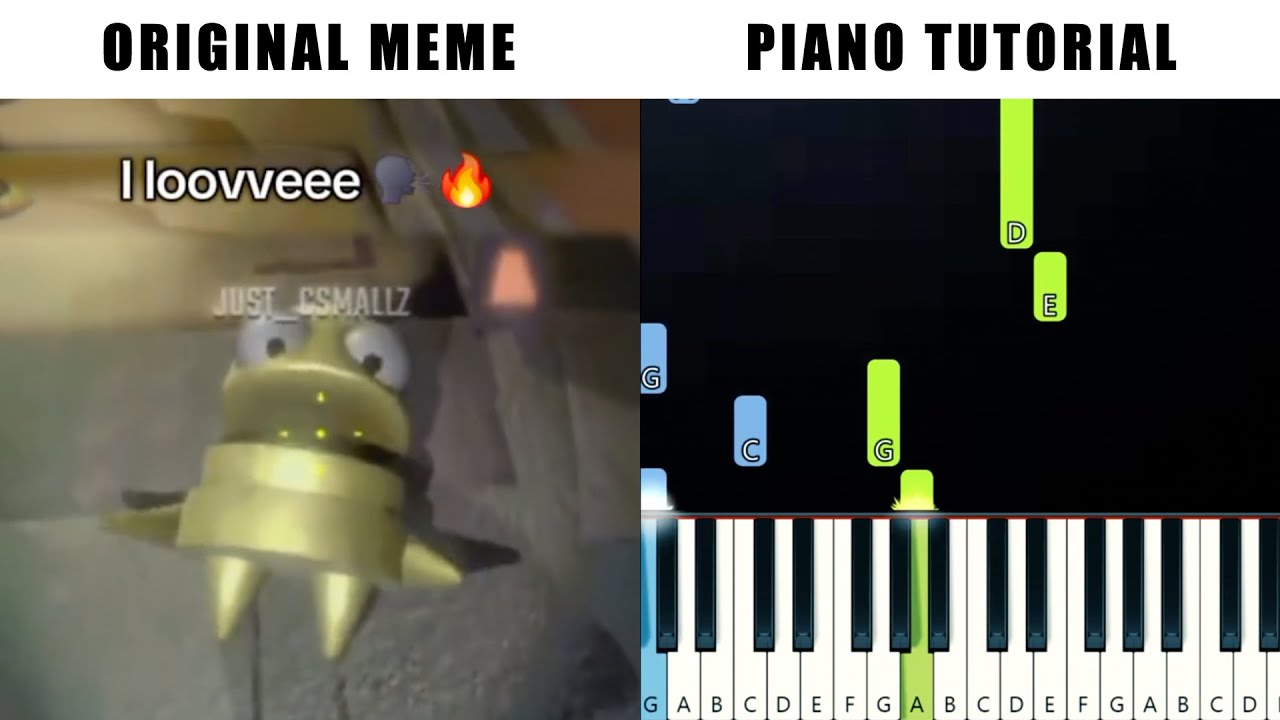 Love Repo Singing Meme Original vs Piano - YouTube