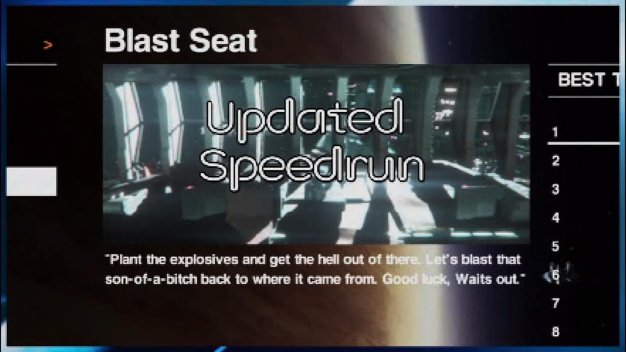 Speedrun on Blast Seat (No flamethrower) - Alien Isolation - YouTube
