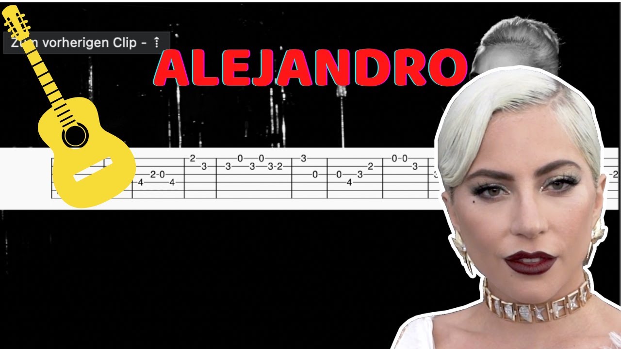Lady Gaga - Alejandro Guitar TAB/Tutorial - YouTube