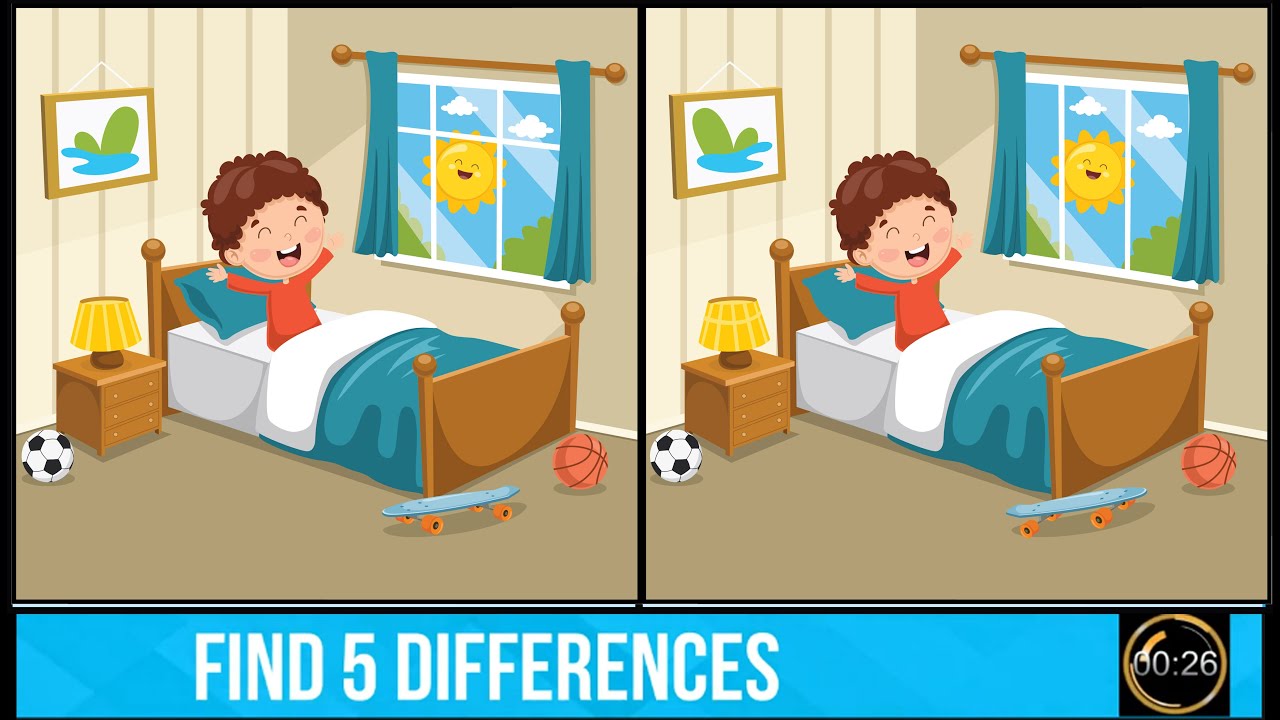 Find the 5 Differences - Kids Home Fun Interactive Fun Games : Fun for ...