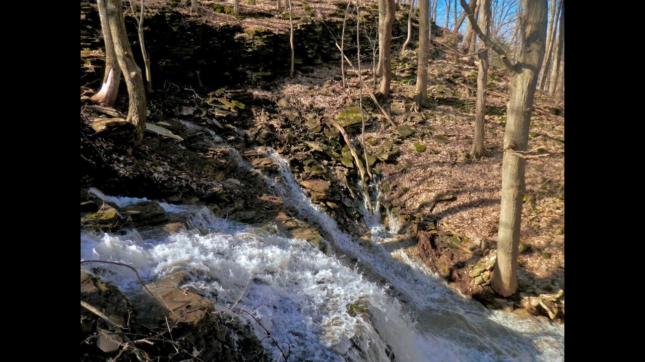 An Escarpment Waterfall In Niagara County, NY - YouTube