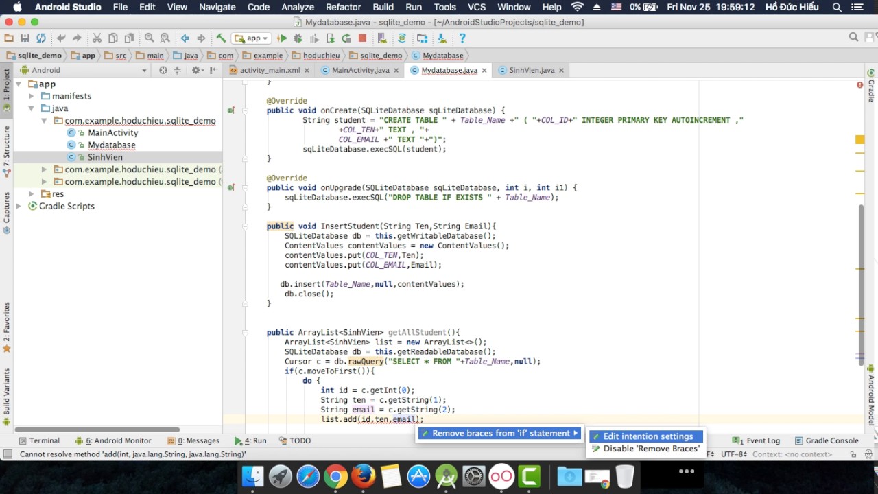 Sqlite Database In Android Part 3 Get Database In Listview Youtube 6157