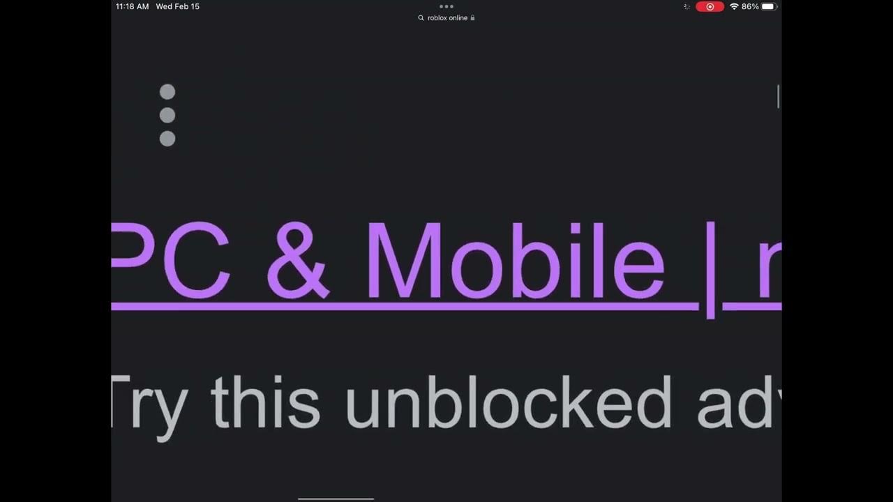 How to get Roblox on school iPad (doesn’t work at school) - YouTube