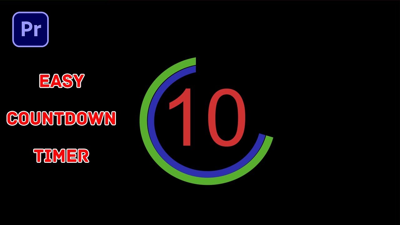 Premiere Pro Tutorial _Create an ANIMATED COUNTDOWN TIMER in Premiere ...