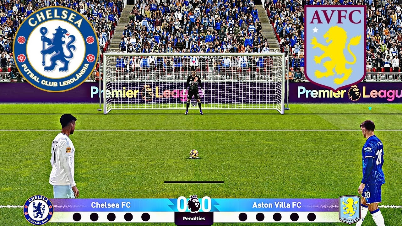 CHELSEA VS ASTON VILLA FULL PENALTY SHOOTOUT | CHE VS AVL HIGHLIGHTS ...