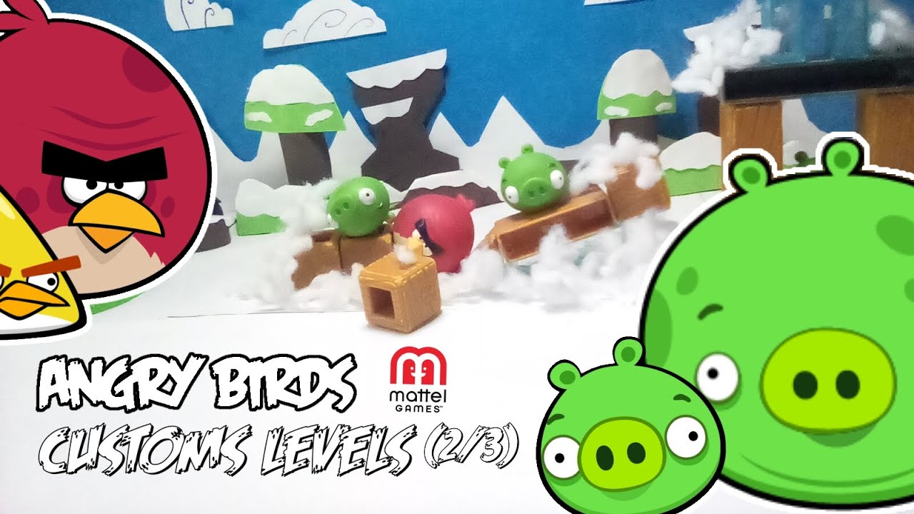 Angry birds mattel games-Custom levels-Frozen Construction (2/3 ...