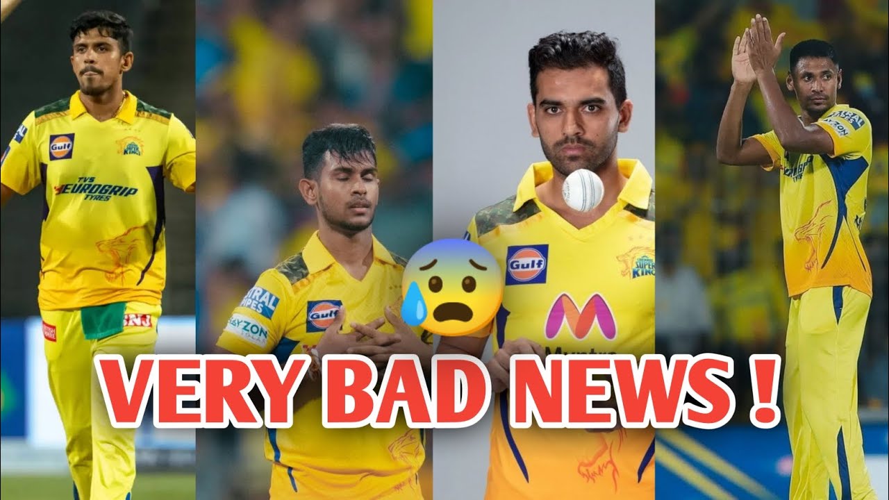 CSK fans very sad news today 😰|| sad news CSK fans 😢|| #ipl #csk - YouTube