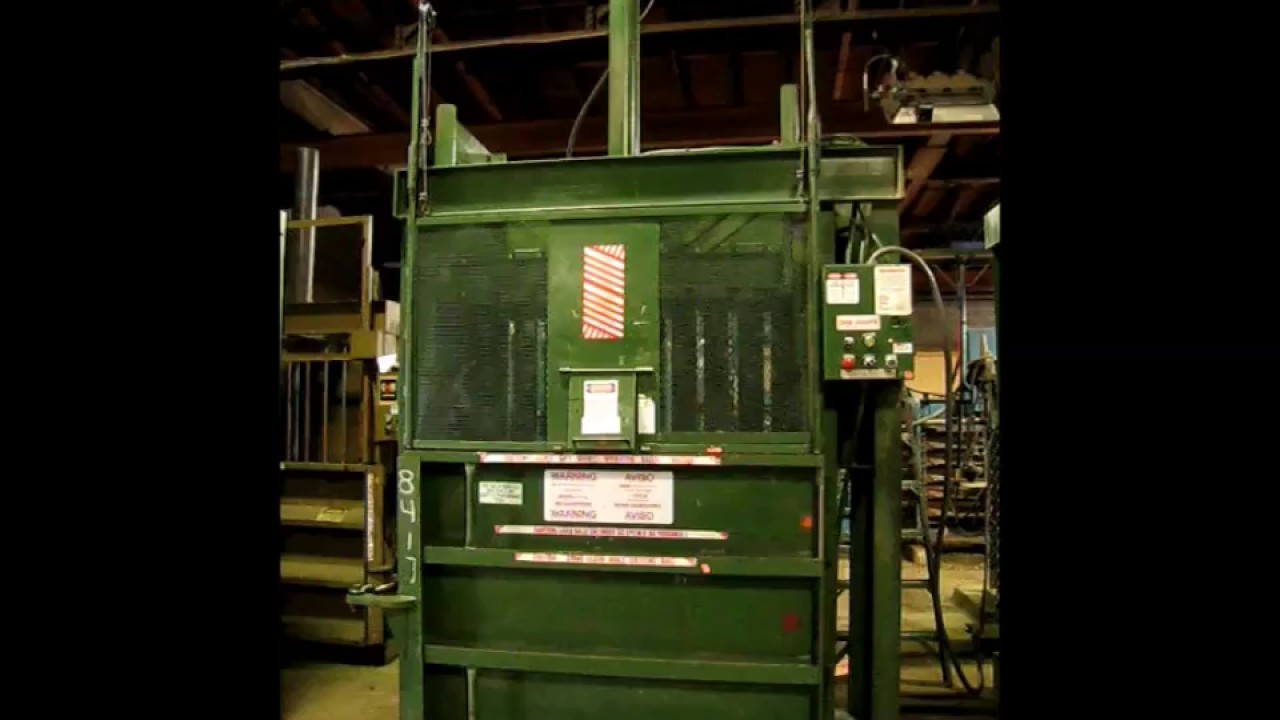 8417 Used AEP 60X30 Vertical Downstroke Baler - YouTube