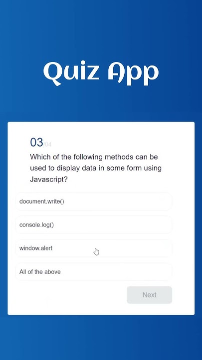 Quiz App With React Js Javascipt React Youtube