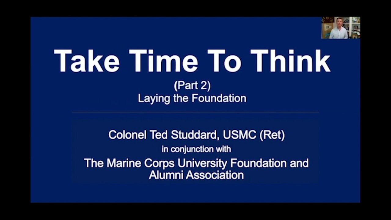 Part 2 Take Time To Think - YouTube