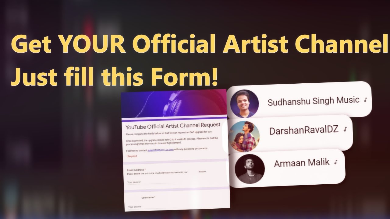 FREE How To Get Official Artist Channel OAC On YouTube Fill This free-how-to-get-official-artist-channel-oac-on-youtube-fill-this