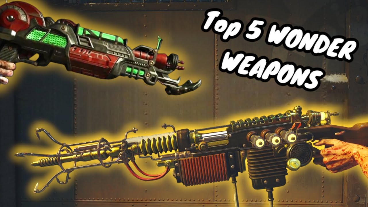 TOP 5 BEST WONDER WEAPONS! (COD ZOMBIES) - YouTube