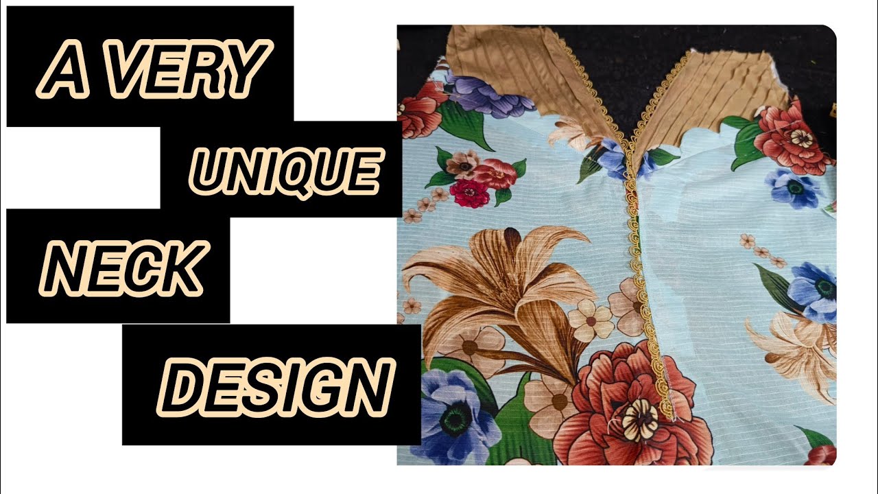A very unique neck design @Tjstitchingideas - YouTube