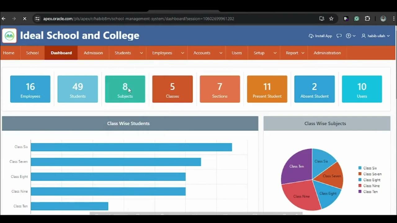 School Management System Overview | Developed with Oracle APEX - YouTube