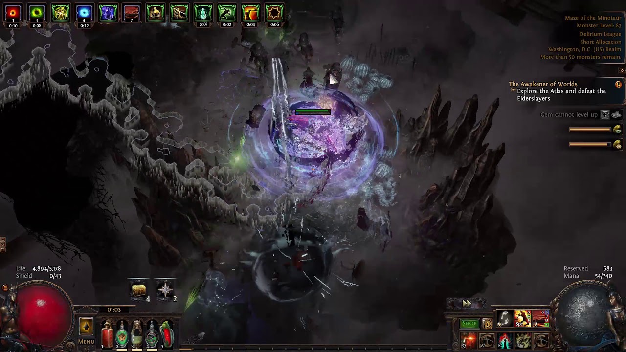 3.10 POE - Dance with Death Cyclone Assassin - T16 Maze of Minotaur ...