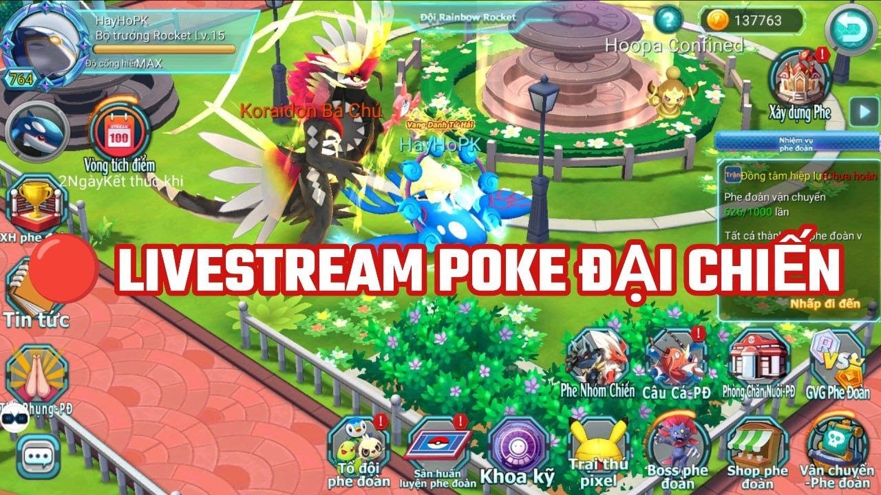 LIVE Poke Đại Chiến | Tháng 10 Vui Vẻ !!! - YouTube