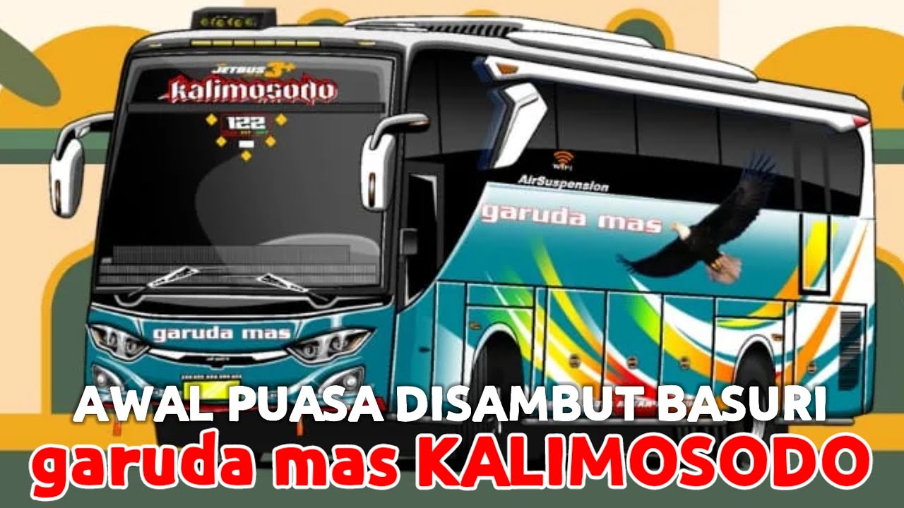 BASURI GARUDA MAS KALIMOSODO - CCTV BUS GARUDA MAS DI POS RM BRAWIJAYA ...