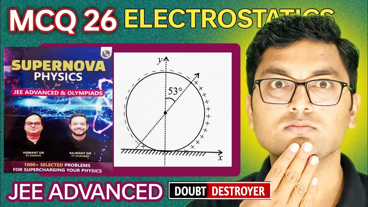 mcq 26 electrostatics supernova physics | jee advanced - YouTube