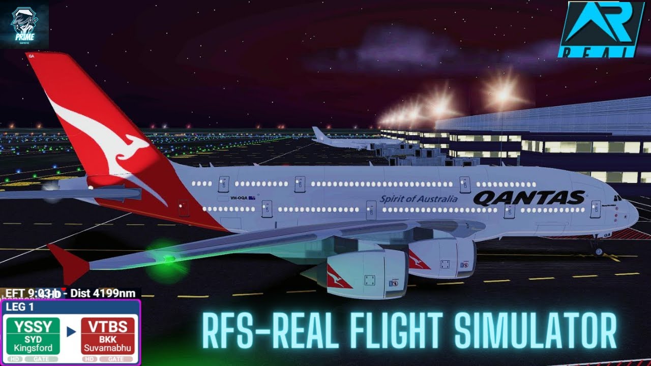 RFS–Real Flight Simulator– Sydney–To– Bangkok–Full Flight–A380– Qantas ...
