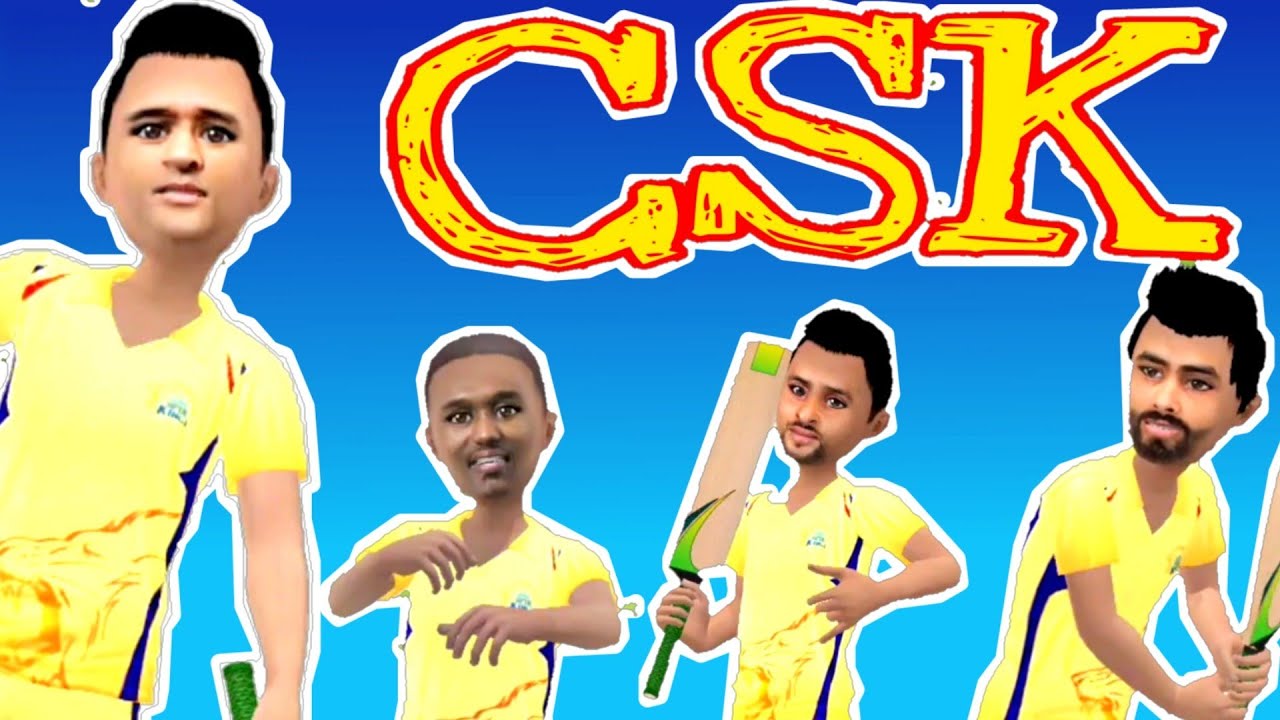 CSK funny animated 3D cartoon video | A tribute to csk | Dhoni ,Raina ...