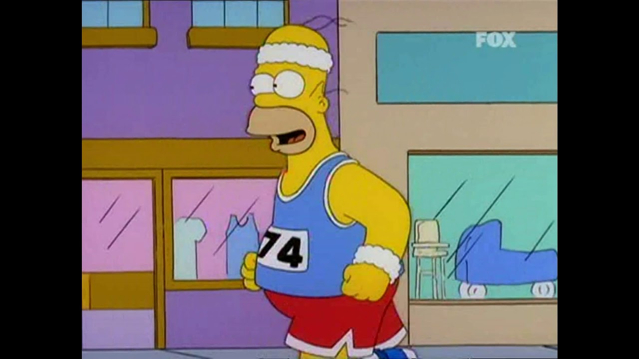 Maratón, los simpson castellano - YouTube