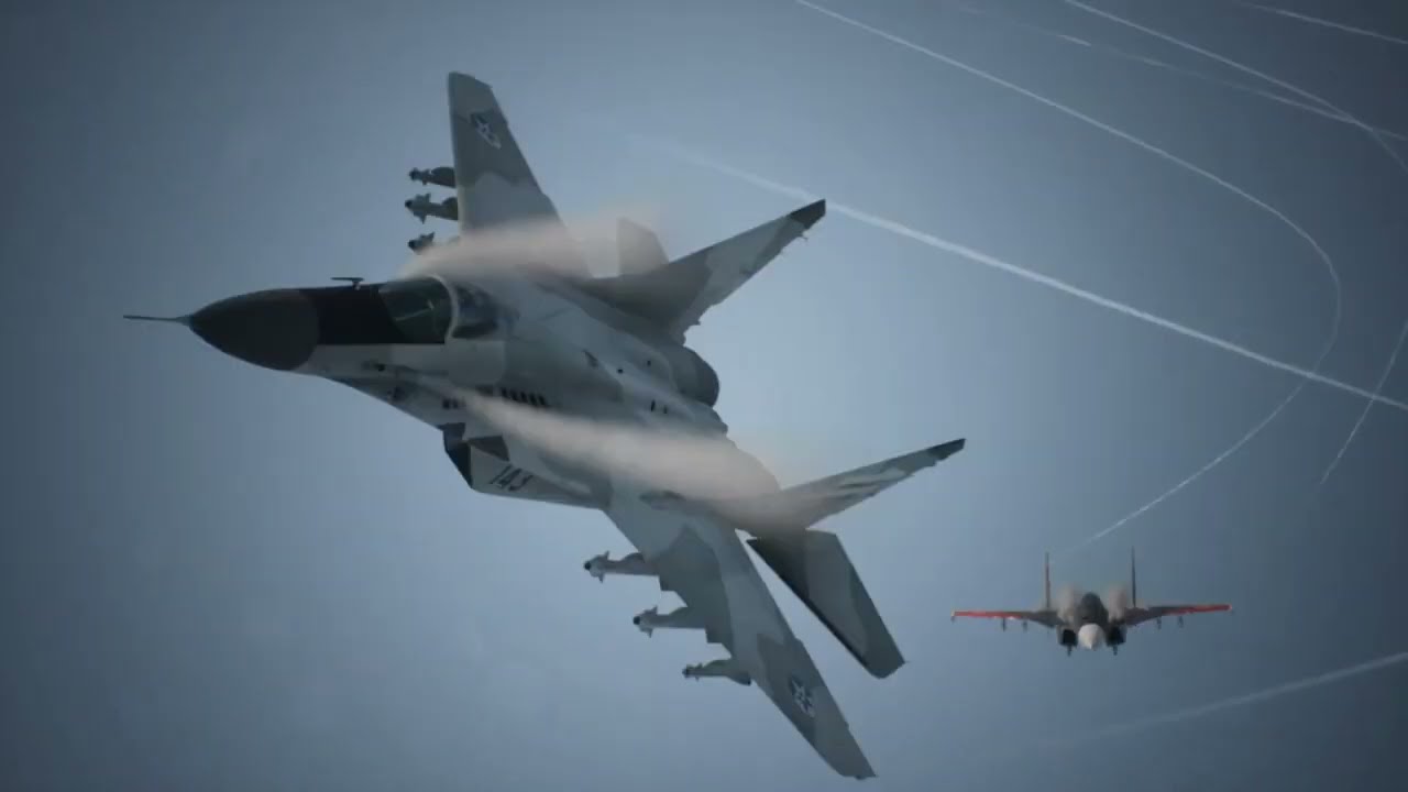 su-30m2,mq99,ah-64d vs mig-29a (ace combat 7) - YouTube