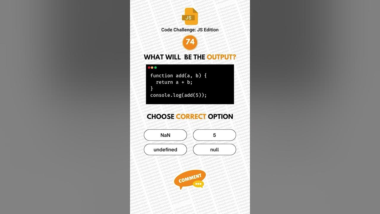 Javascript Code Challenge 74 100 Javascriptcoding Learnjavascript Javascriptcode Youtube