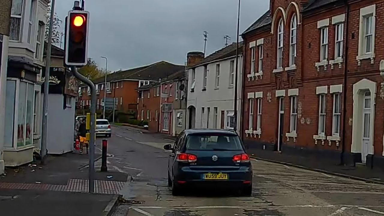 Pedestrian Crossing Red Light Jumper. Swindon Car Camera, Dashcam ...