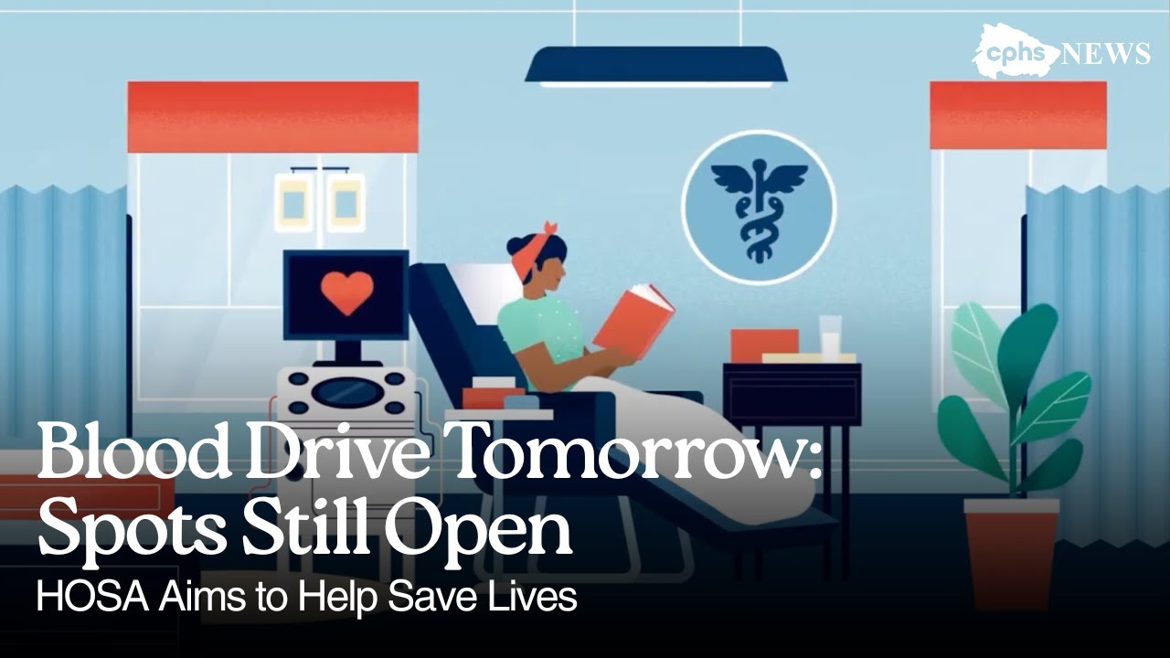 Blood Drive Tomorrow: Spots Still Open - YouTube