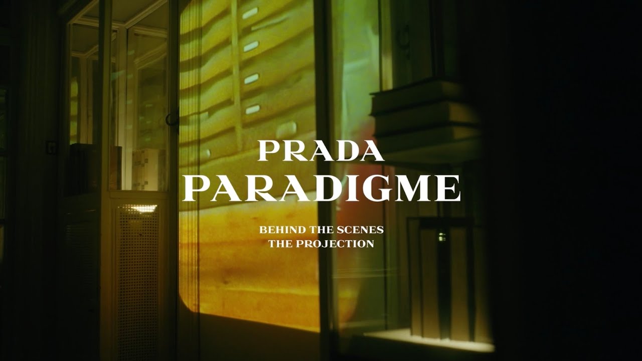 PRADA PARADIGME - The Projection Behind the Scenes with Tom Holland ...
